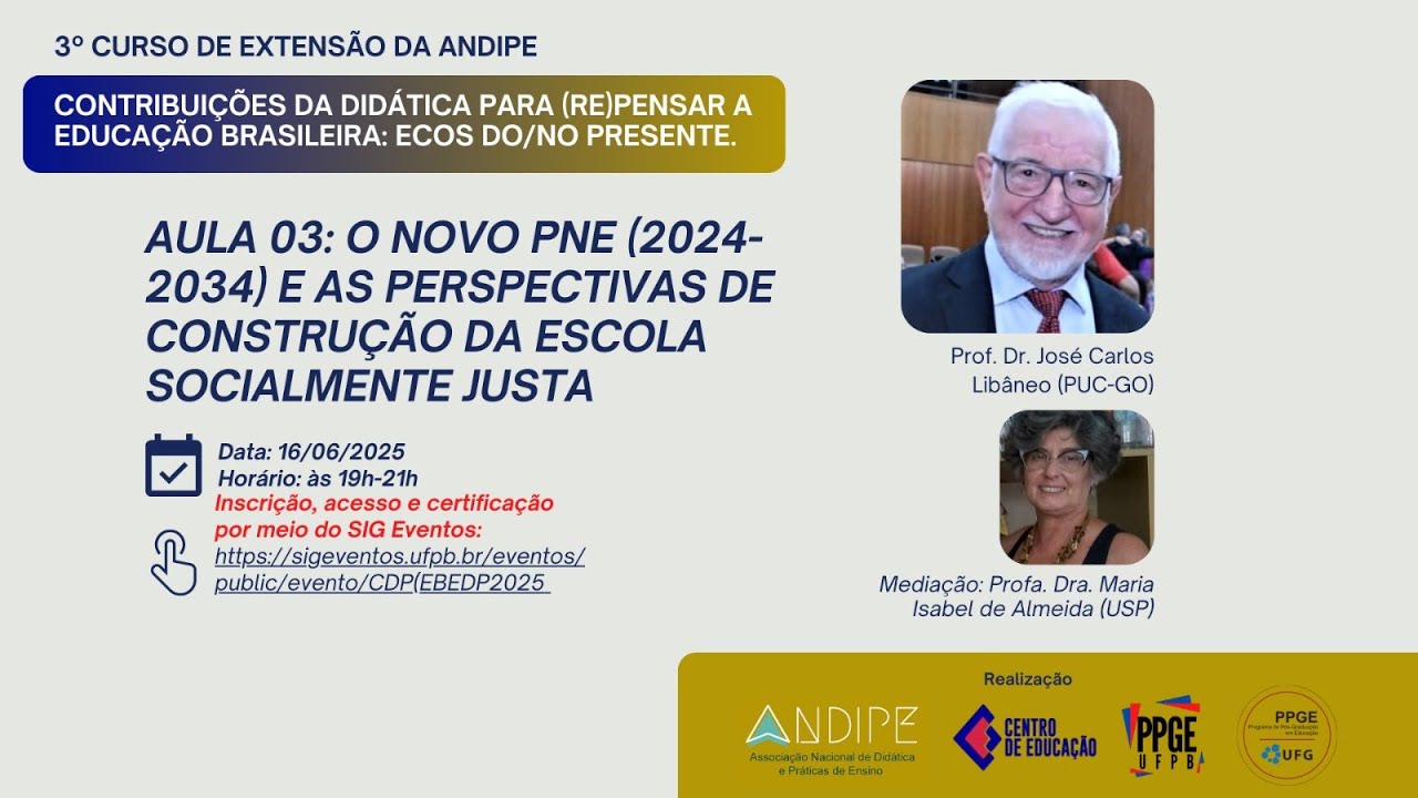 Aula 03: O novo PNE (2024-2034) e as perspectivas de construção da ...