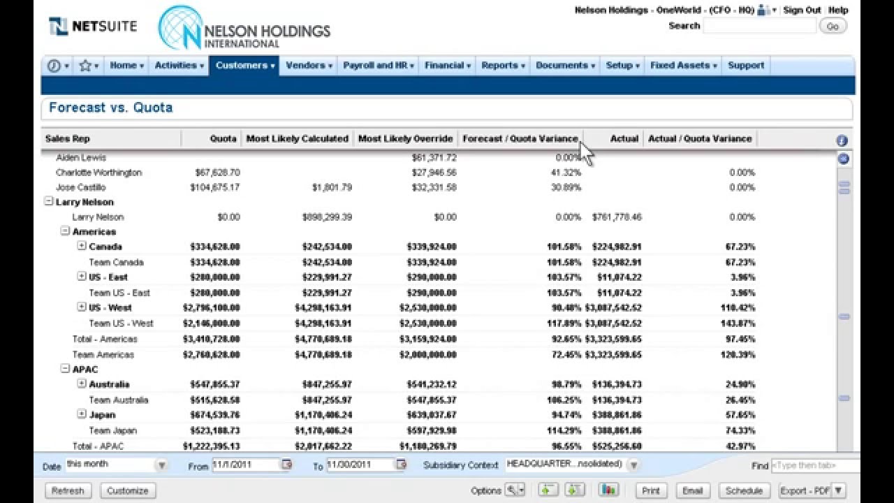 NetSuite - Business Intelligence Capabilities - YouTube