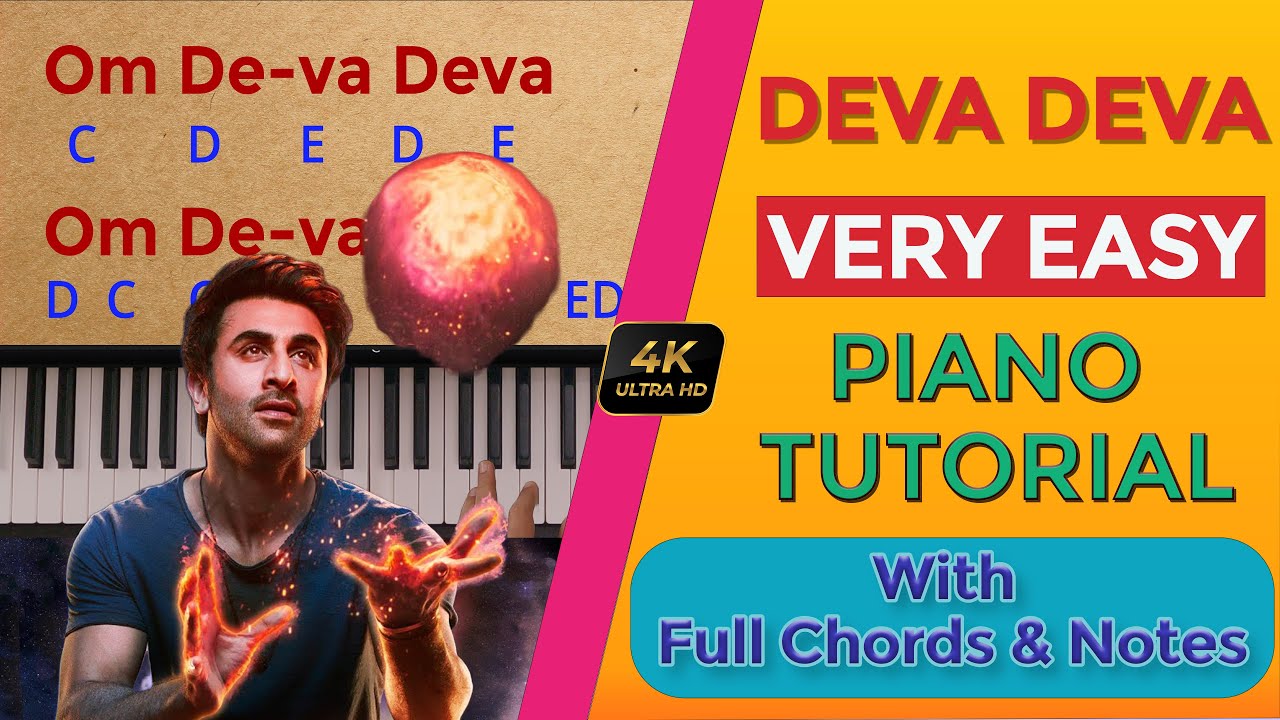 Deva Deva Very Easy Piano Tutorial by Chetan Ghodeshwar - YouTube