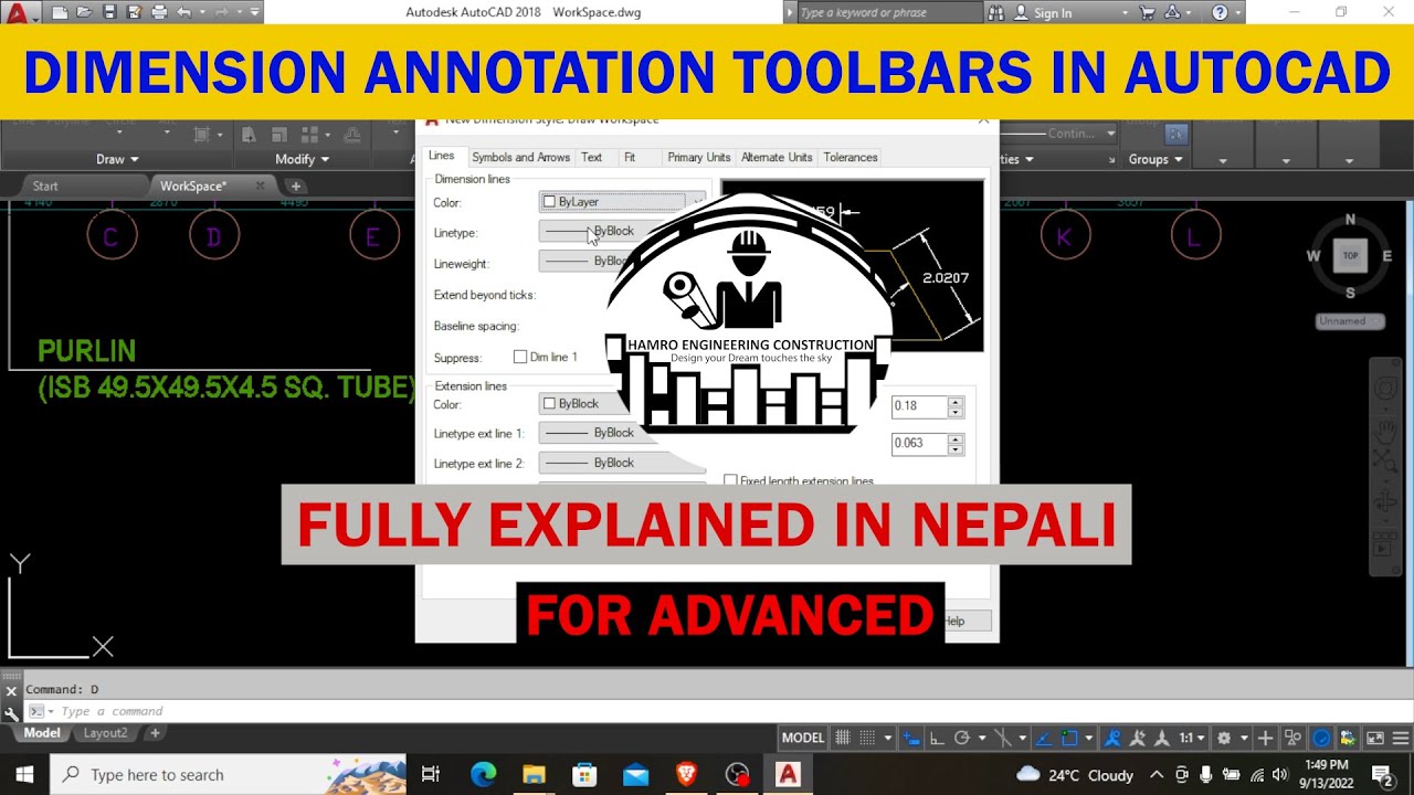 Mastering AutoCAD Dimensioning and Annotation for Nepali Architects ...