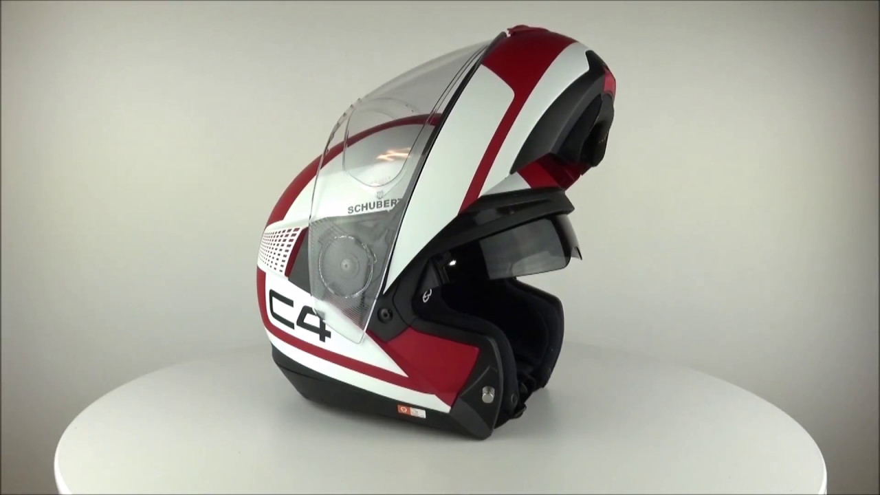 Schuberth C4 Legacy Red Helmet - ChampionHelmets.com - YouTube