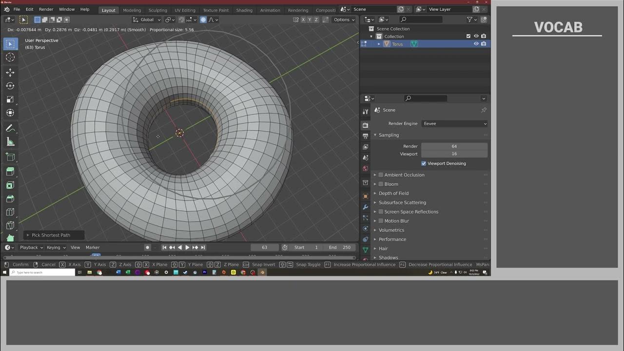 Donut Tutorial Part 1 | Basics of blender and edit mode - YouTube