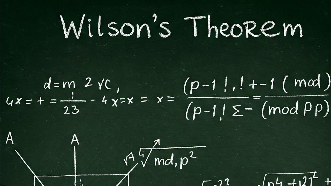 Modular Arithmetic Part 4 - Problems on Wilson's Theorem - YouTube