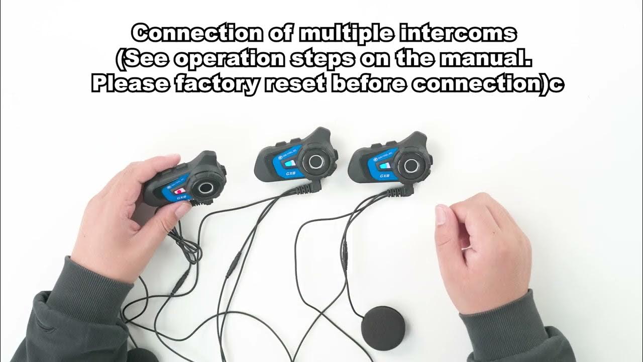 Gearelec Gx8 Motorcycle Helmet Intercom Bluetooth Headset Intercom Mode
