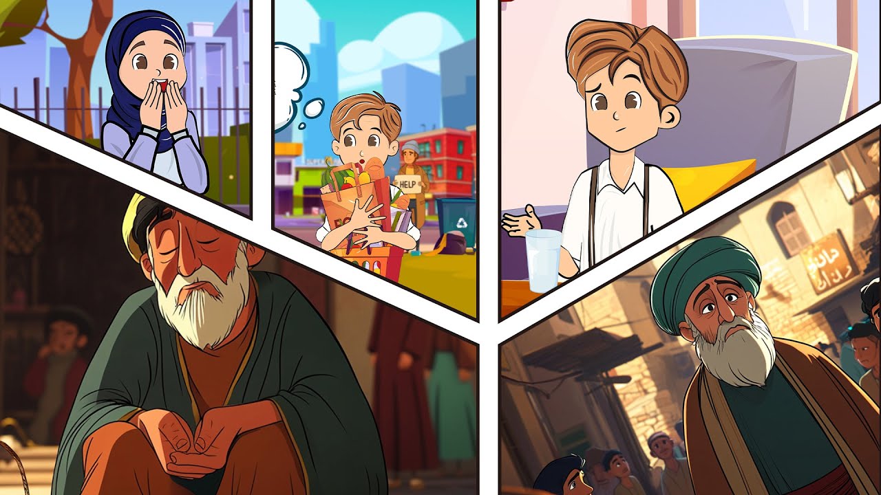 Imam Ali (a.s) & The old Man | Islamic Cartoon for kids | story time ...