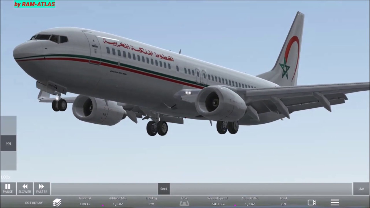 Infinite Flight #(032)-RAM Boeing 737 NG Landing at Schiphol (EHAM ...