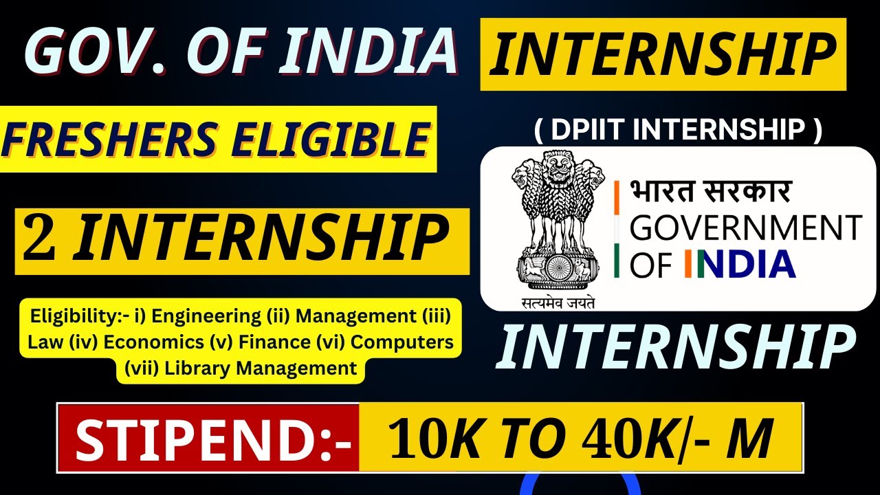 DPIIT internship 2023 Government Internship Any College Students Can ...