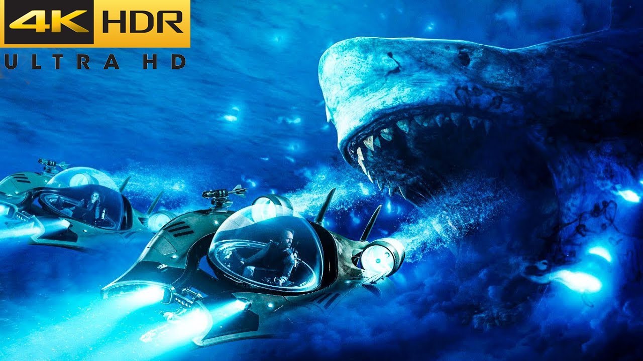 The Meg 2018 Jonas & Suyin vs Megalodon Scene 4k - YouTube