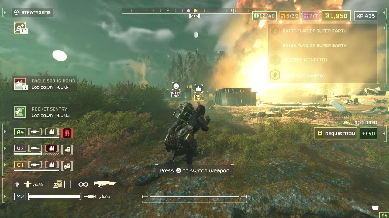 HELLDIVERS 2 - 173 Instant kill with portable hell bomb against ...