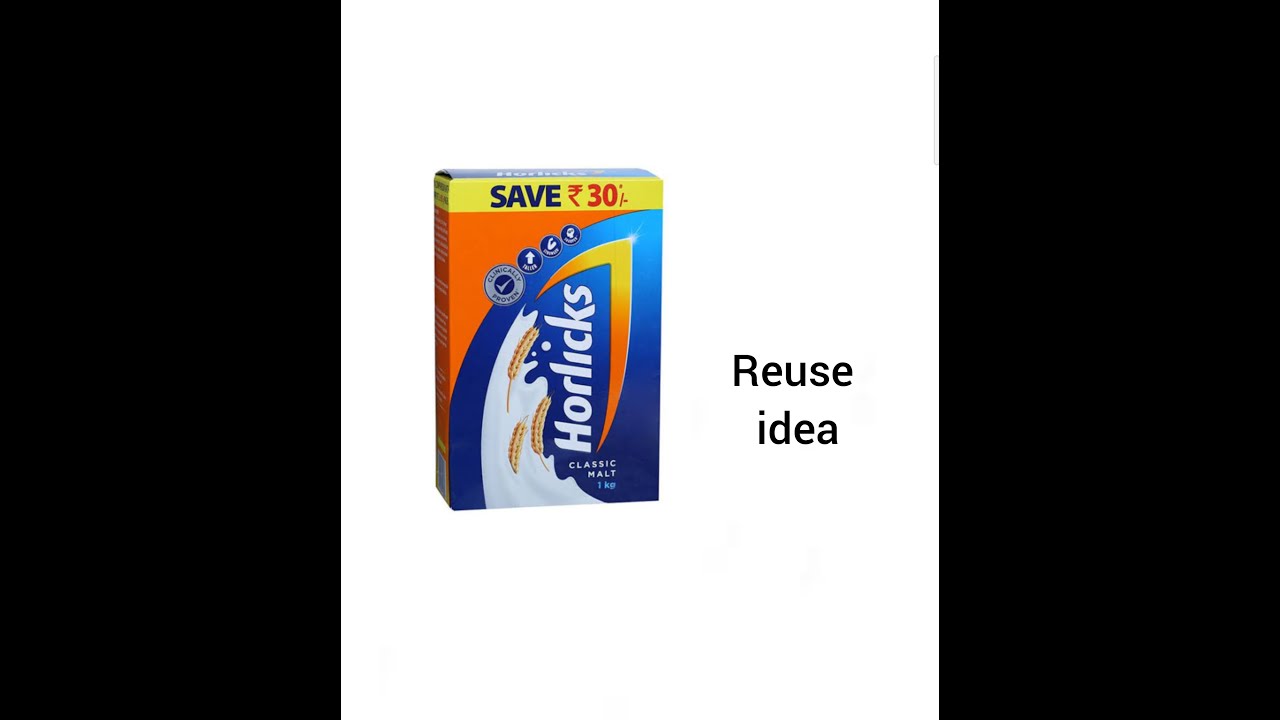how to reuse Horlicks box |Horlicks box | reuse| idea| - YouTube