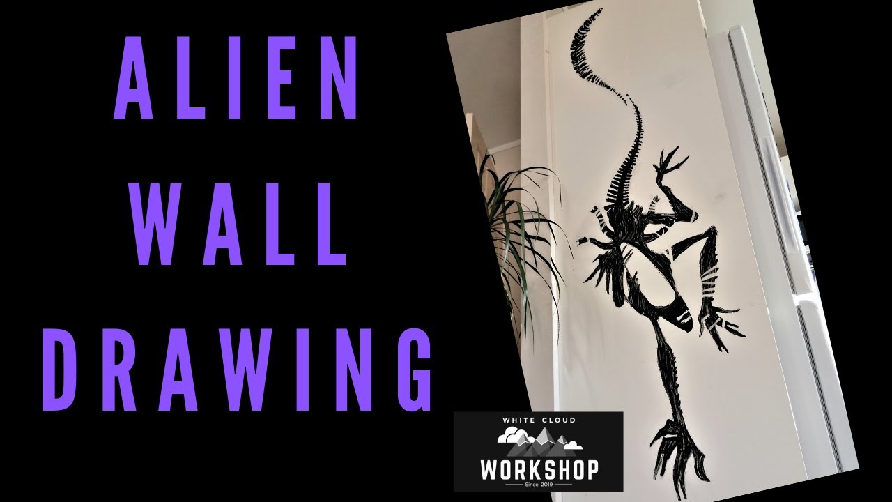 Creating Alien Wall Art - YouTube