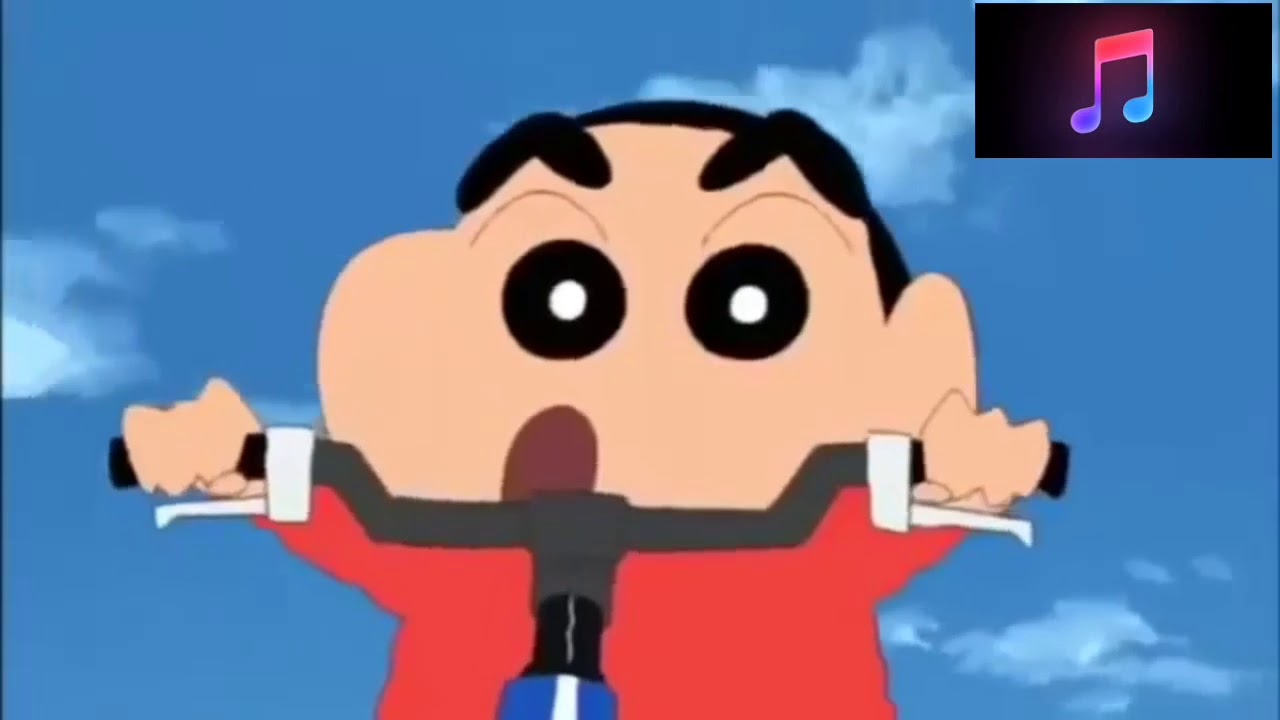Shinchan cycle riding , I am rider song, - YouTube