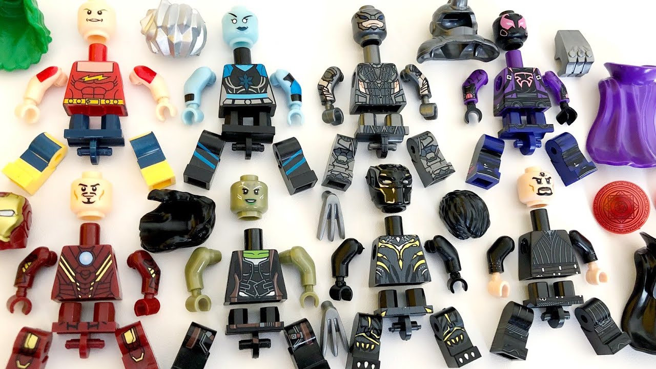 Lego Marvel Minifigures | Killmonger, Dr Strange, Gamora, Rhino ...