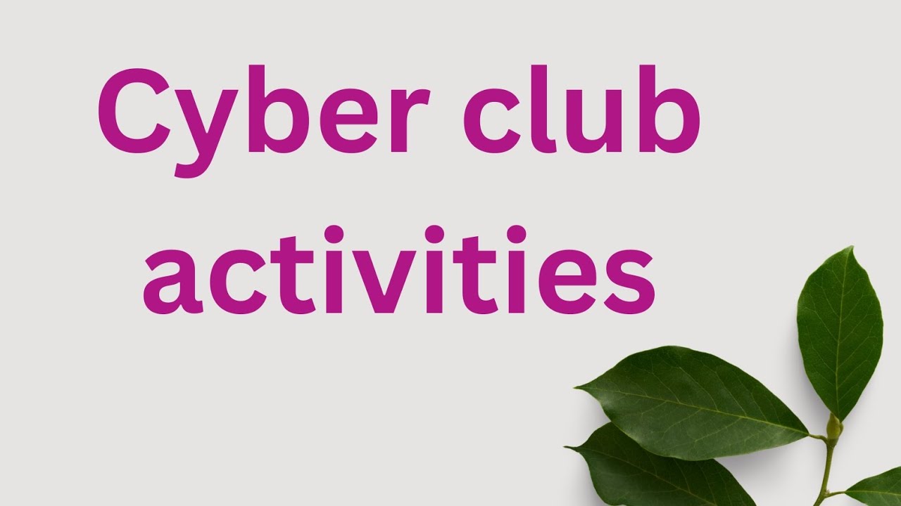 Computer poem | Cyber club activity - YouTube