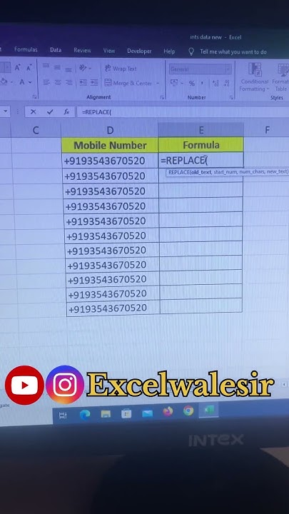 Replace Formula in Excel #excelwalesir #exceltricks #excel #exceltraining #exceltutorial # ...