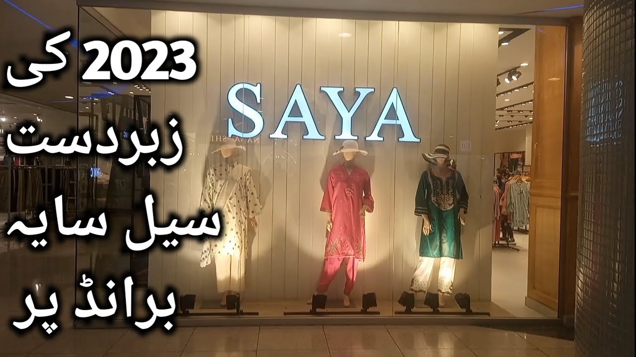 SAYA sale unstitched winter collection 2023 || SAYA || Sale Updades ...
