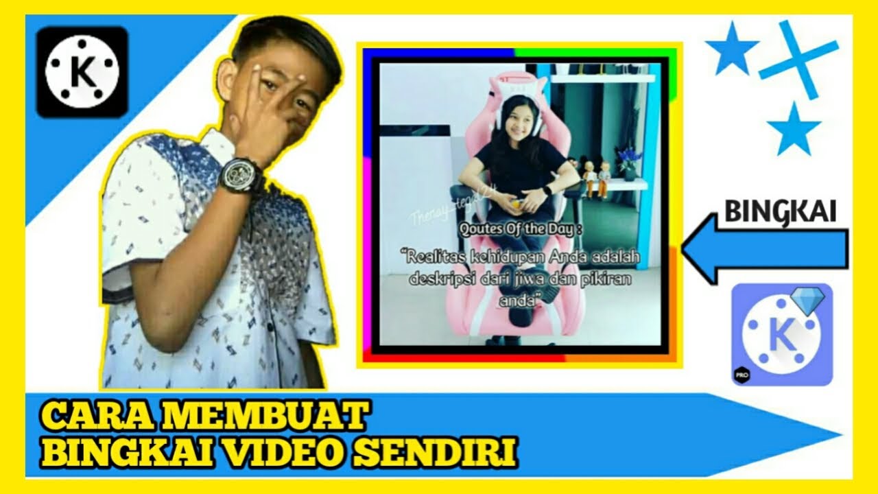 Cara Membuat Bingkai Video Sendiri | bingkai kinemaster - YouTube