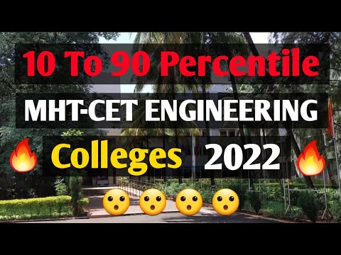 10 To 90 Percentile MHT-CET Colleges 😮 🔥 | MHT-CET 2022 - YouTube