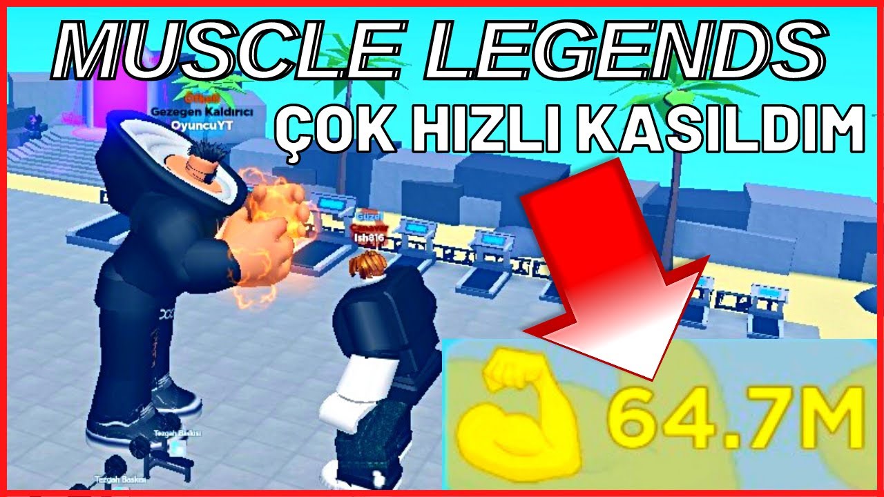 💪😎Muscle Legends 60M KAS NASIL OLUNUR - 60M KASLA HERKEZİN İÇİNDEN ...