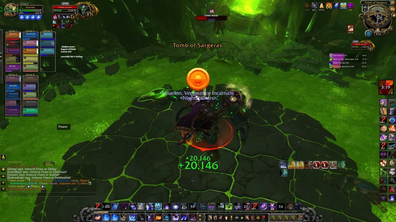 Tomb of Sargeras - Fallen Avatar of Sargeras - Live Servers - YouTube