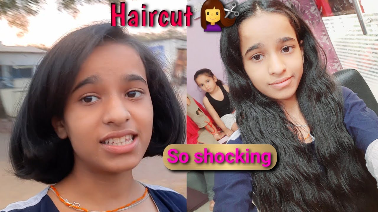 Long Haircut 💇‍♀️ so shocking vlog | My New hair cut | First Time ...