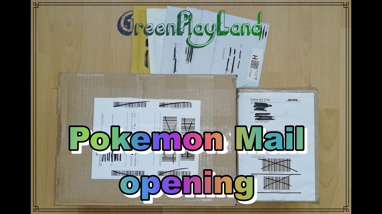 Pokemon Mail opening Viele kleine Briefe und 2 Päckchen - YouTube