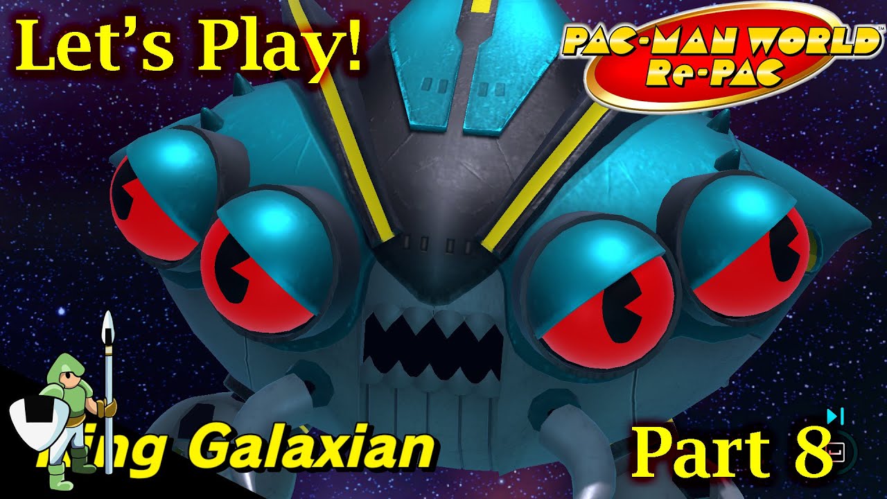 Pac-Man is a Shooting Game? Galaxian! | Let's Play: Pac-Man World Re ...