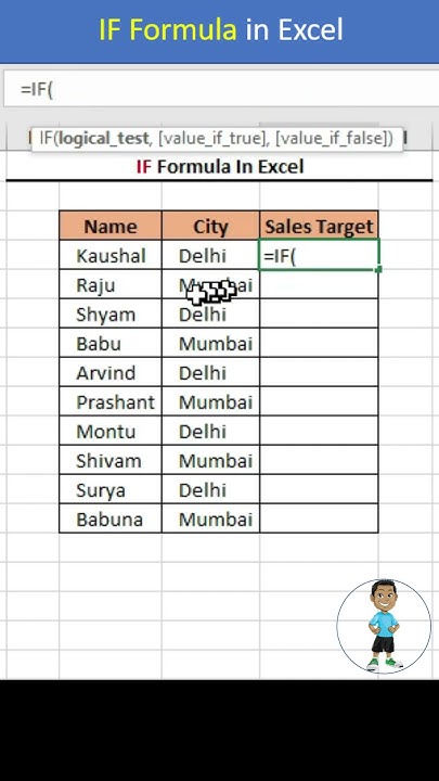 If Formula In Excel Excel Exceltips Shorts Exceltutorial Msexcel Msexcelfullcourse
