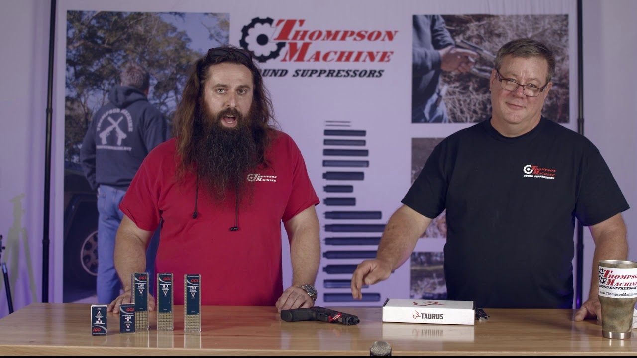 Taurus TX22 and The Thompson Machine Eclipse22 Silencer - YouTube