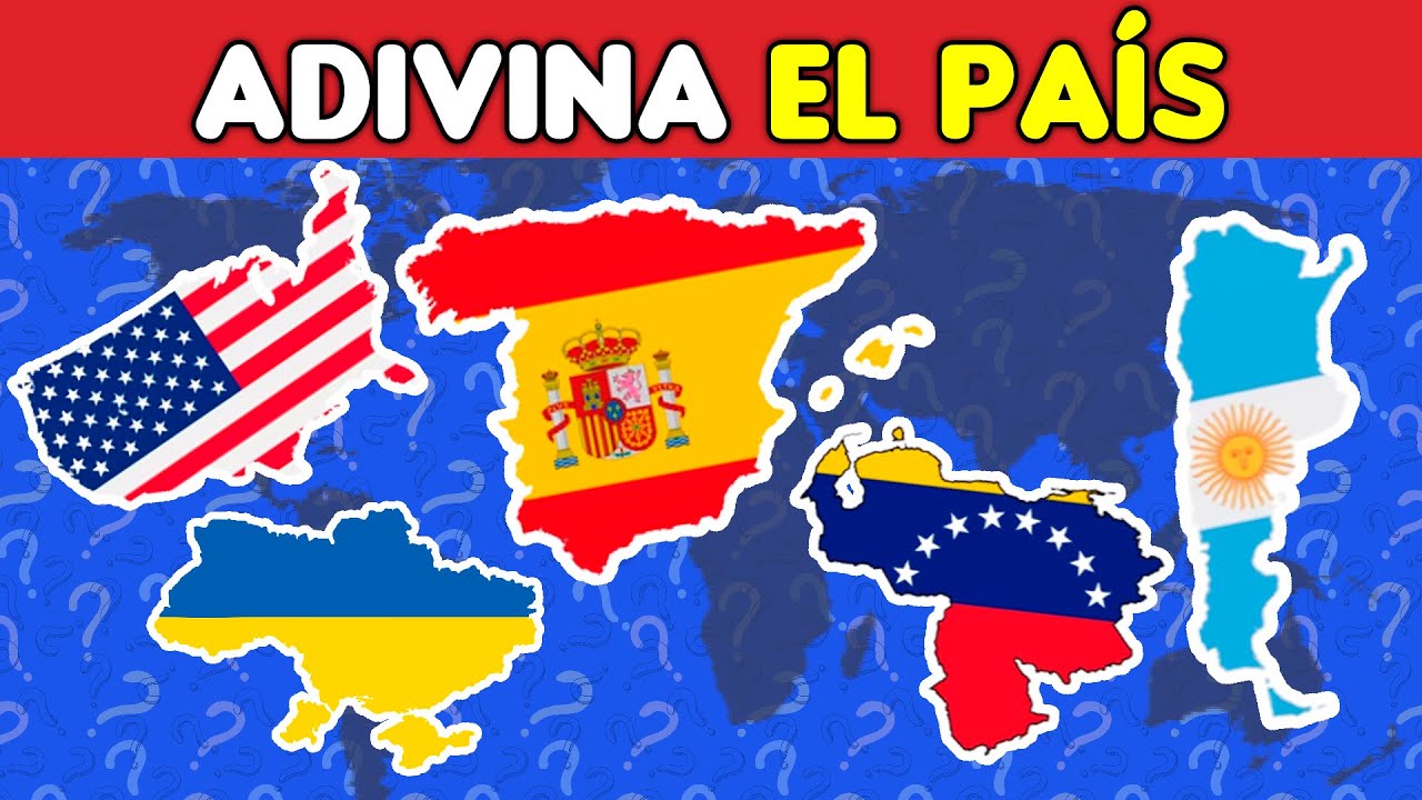 ¿Podrás Adivinar el País por su Mapa? 🌎🧠🤔 Trivia de Geografía - YouTube