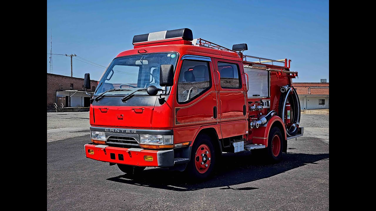 1994 JDM Mitsubishi Canter Fire Truck - Cold Start - YouTube