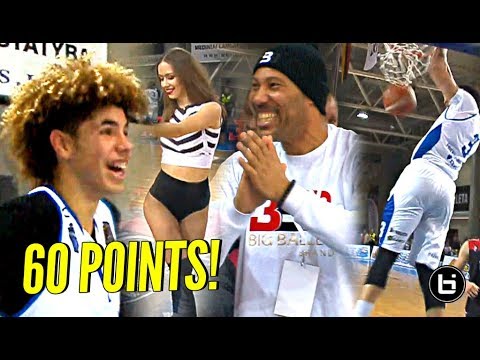 LaMelo & LiAngelo Ball Score 60 POINTS & DUNKS GALORE in 3rd PRO Game In Lithuania!