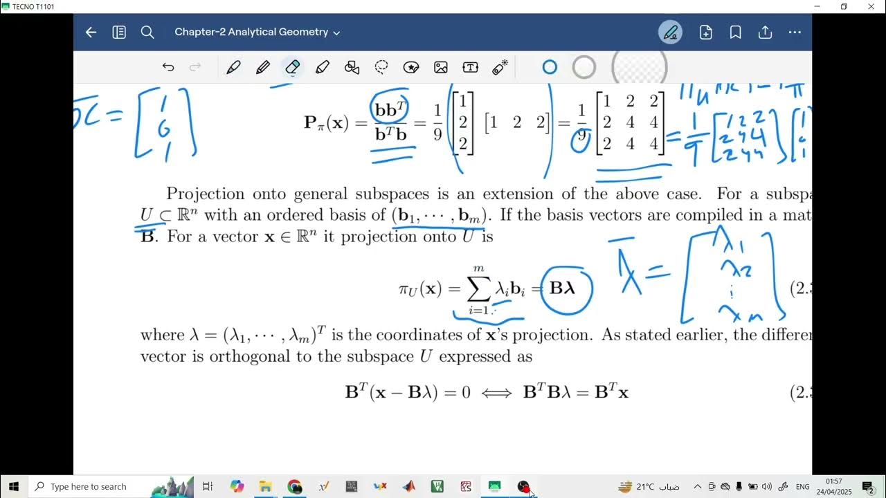 Chapter 2: Analytic Geometry-Part 4 - YouTube