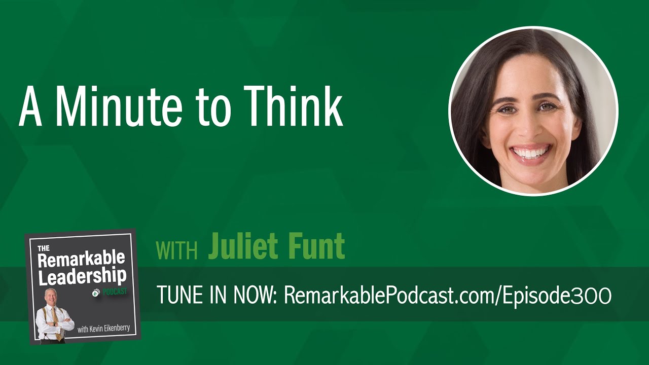 A Minute to Think with Juliet Funt - YouTube