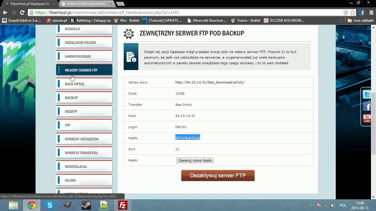 [FiberHost.pl] Jak obsługiwać Prywatny serwer FTP, oraz jak zrobić ...