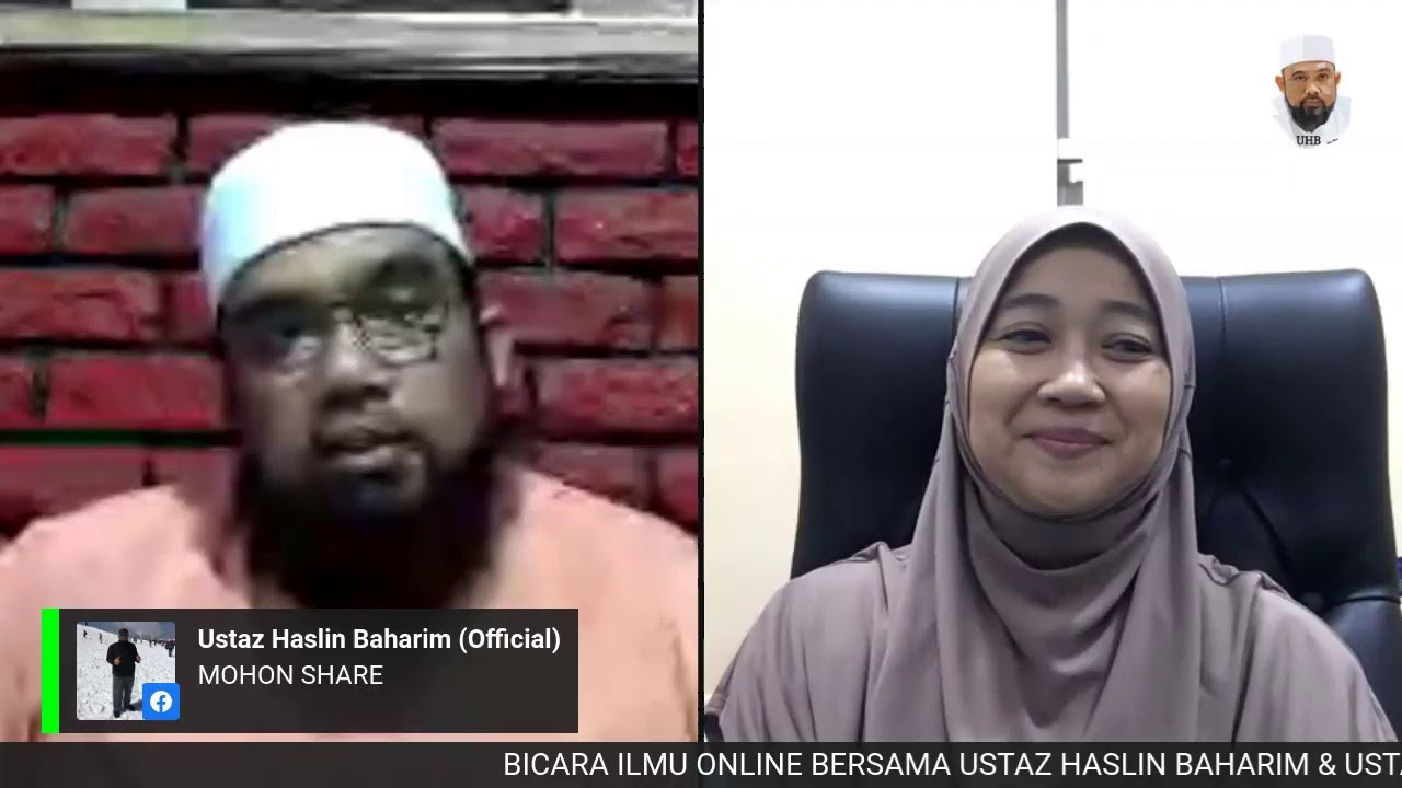 BICARA ILMU ONLINE ILMU BERSAMA USTAZ HASLIN BAHARIM & USTAZAH ISFADIAH ...