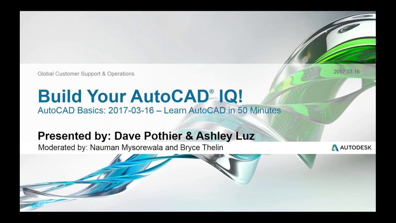 Webinar: Learn AutoCAD in 50 Minutes | AutoCAD - YouTube