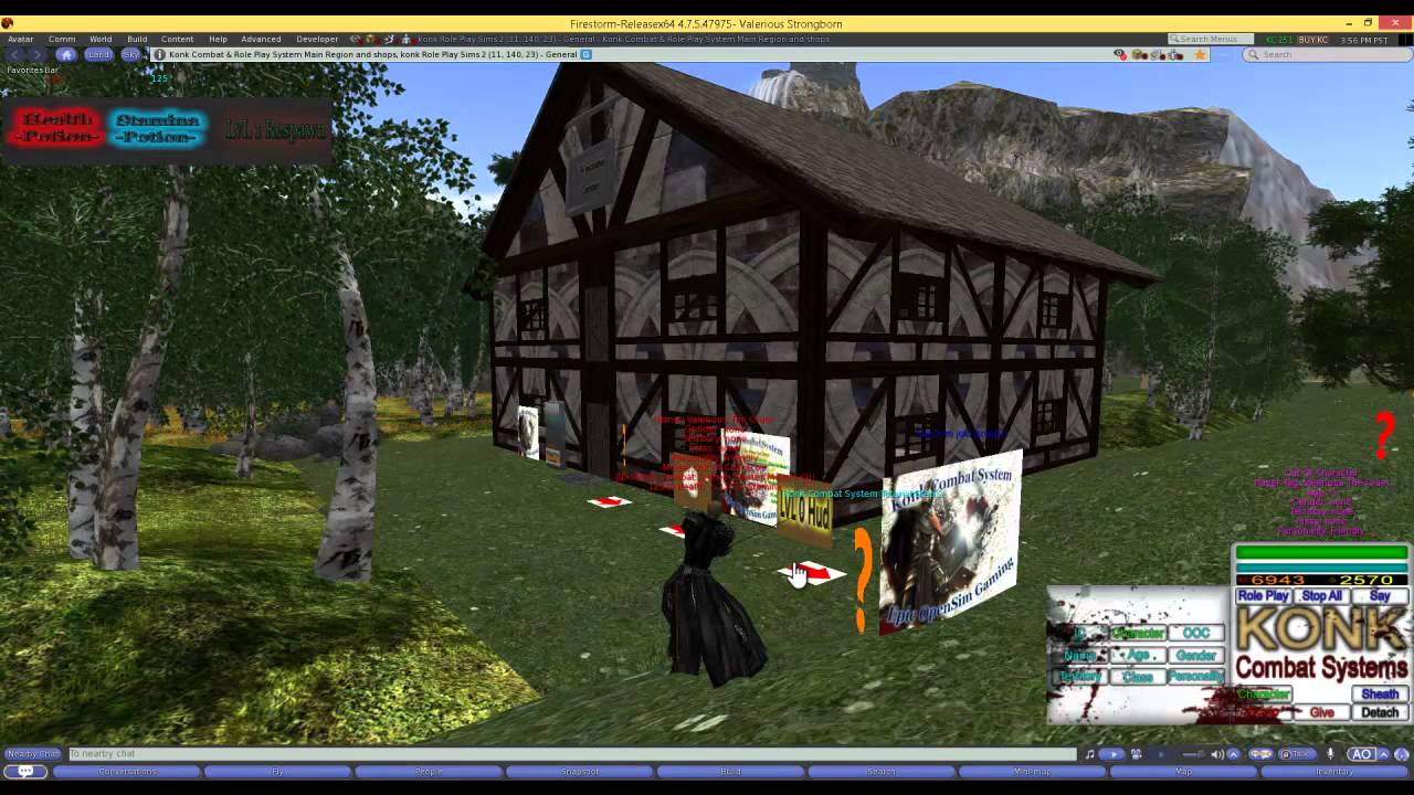 Konk Combat and Role Play System for open simulator Game play And ...
