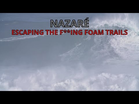 NAZARE GIANT WAVES Extreme Bravery and Dangerous Foam Trails