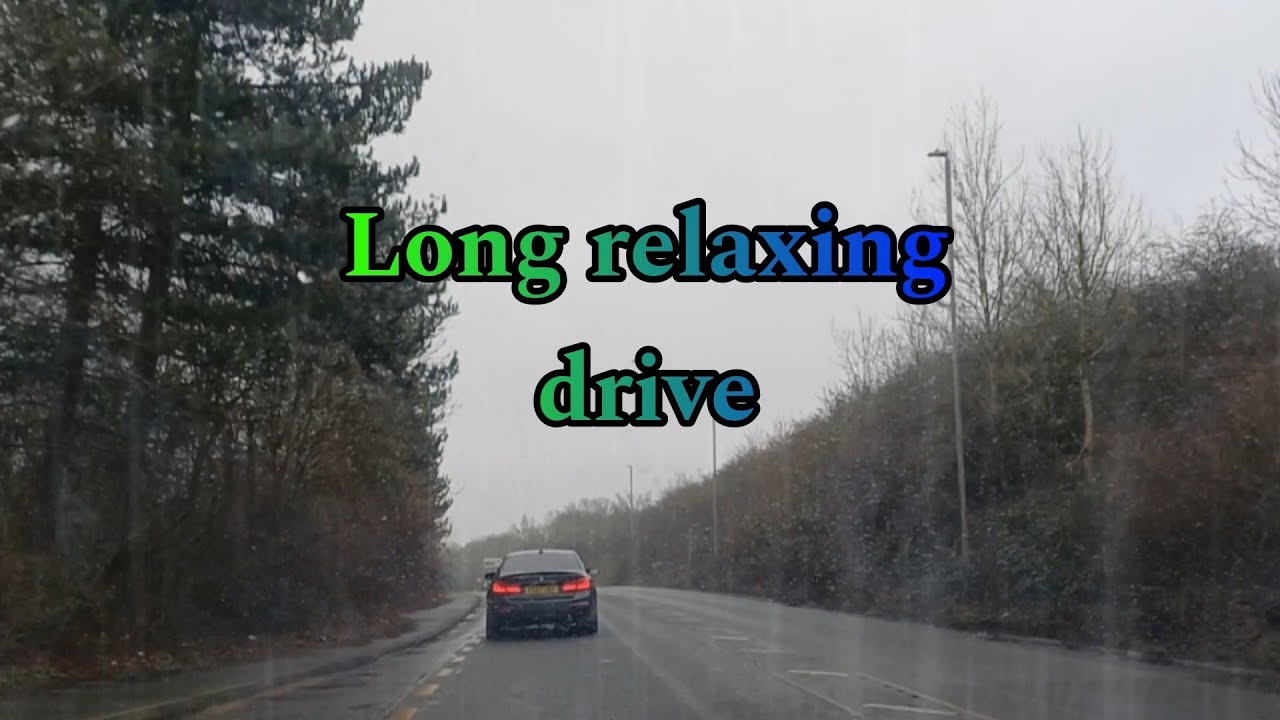 Relaxing long drive with a soothing relaxing effect of the rain ☔🌧️ ...