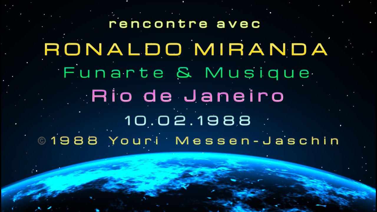 🇧🇷 RONALDO MIRANDA | compositeur | musicien | Funarte | Rio de Janeiro ...