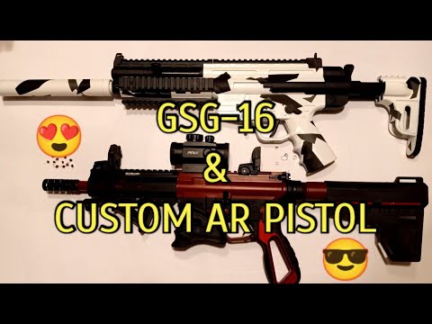Test Shooting The GSG-16 And Custom Built AR Pistol - YouTube