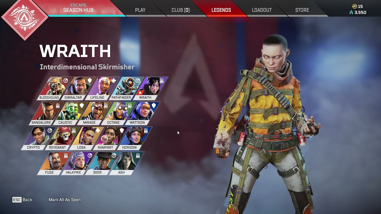 Tryhard Wraith Banner With The FINAL SUNSET Skin - apex legends season ...