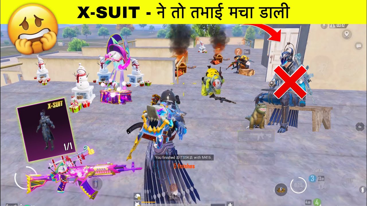 🔥 PLAYING WITH POSEIDON X-SUIT AFTER 6 MONTHS | BGMI X-SUIT GAMEPLAY ...