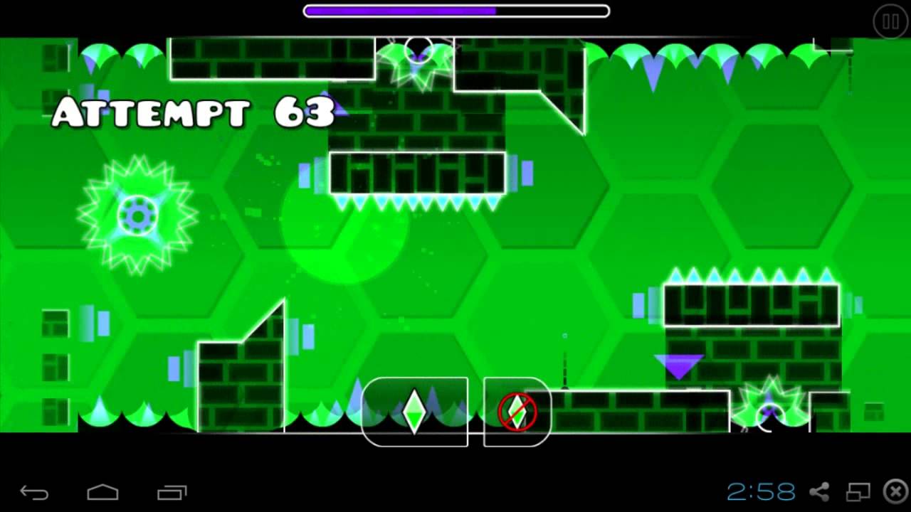 Geometry Dash 1.8! Hexagon Force Practice Mode Complete! - YouTube