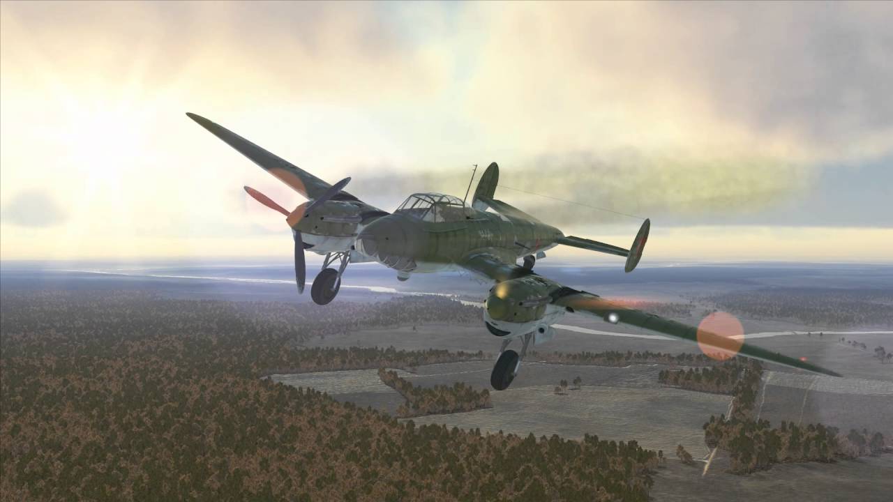 IL-2 Sturmovik: Landing a damaged Pe2 - YouTube