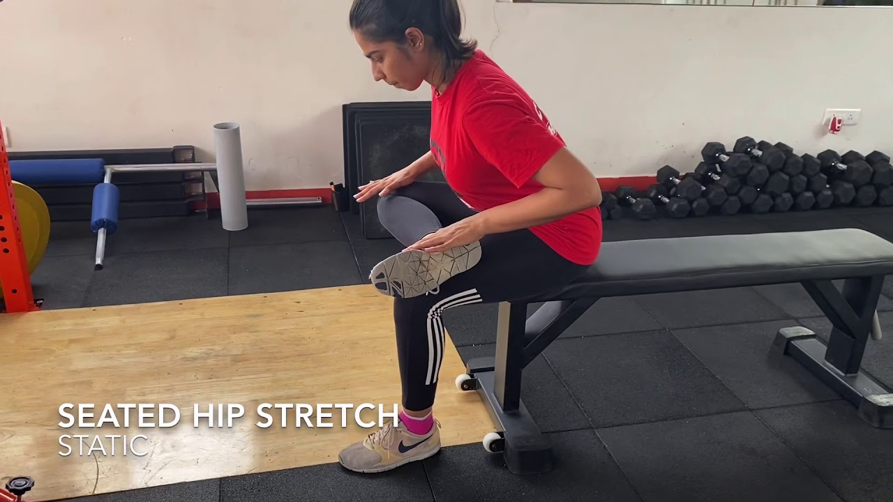 Seated Hip Stretch - YouTube