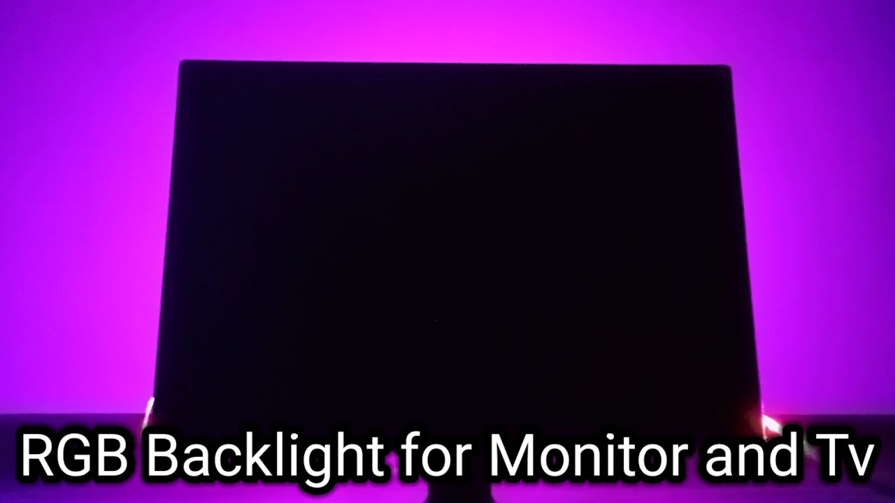 RGB backlight for monitor, Led lights for back of tv, gaming monitor ...