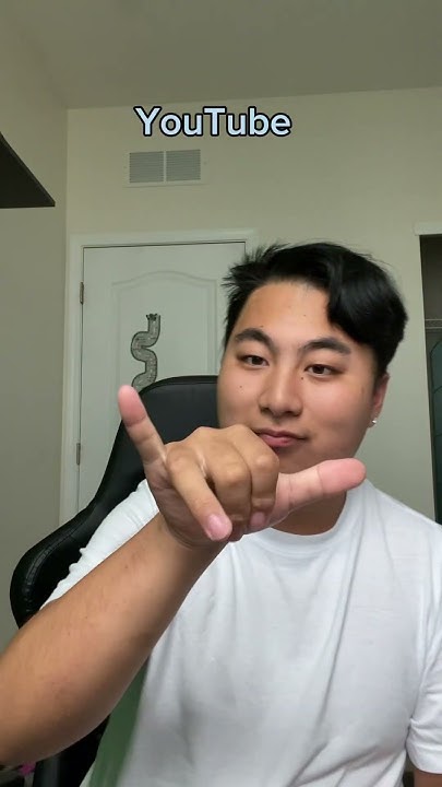 Don’t scroll please Thank you! Fake that YouTube play button #deaf #asl ...