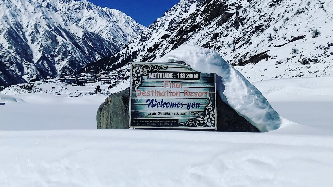 Chitkul 2020 ll final Destination Resort chhitkul ll vlog ll - YouTube